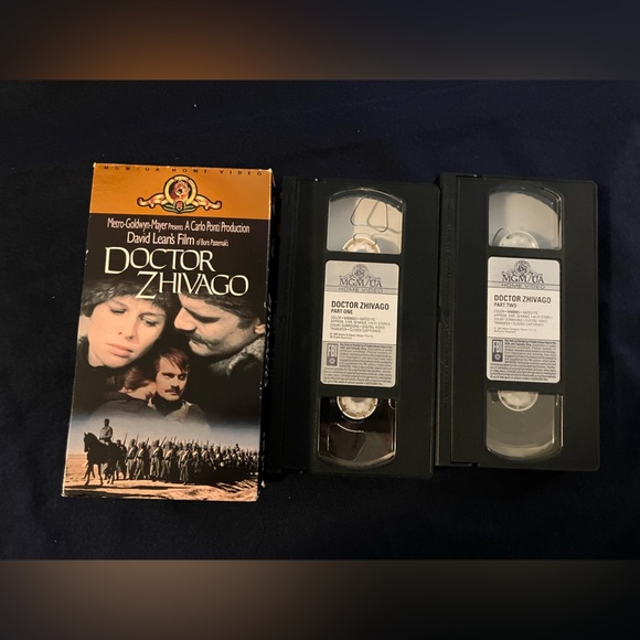 Media | Vintage Mgm Vhs Doctor Zhivago Movie Video Collectible 1965 ...